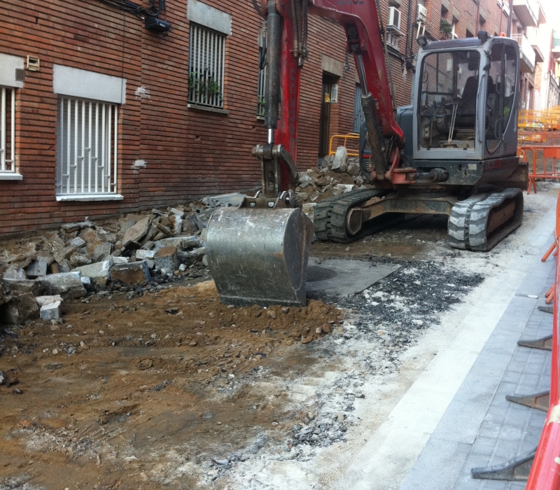 Emergency Works slope sliding and collapse of street in the city of ...